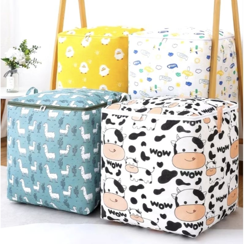 Jual Storage EXTRA Jumbo 100 liter Tas Keranjang Baju MULTIFUNGSI ...