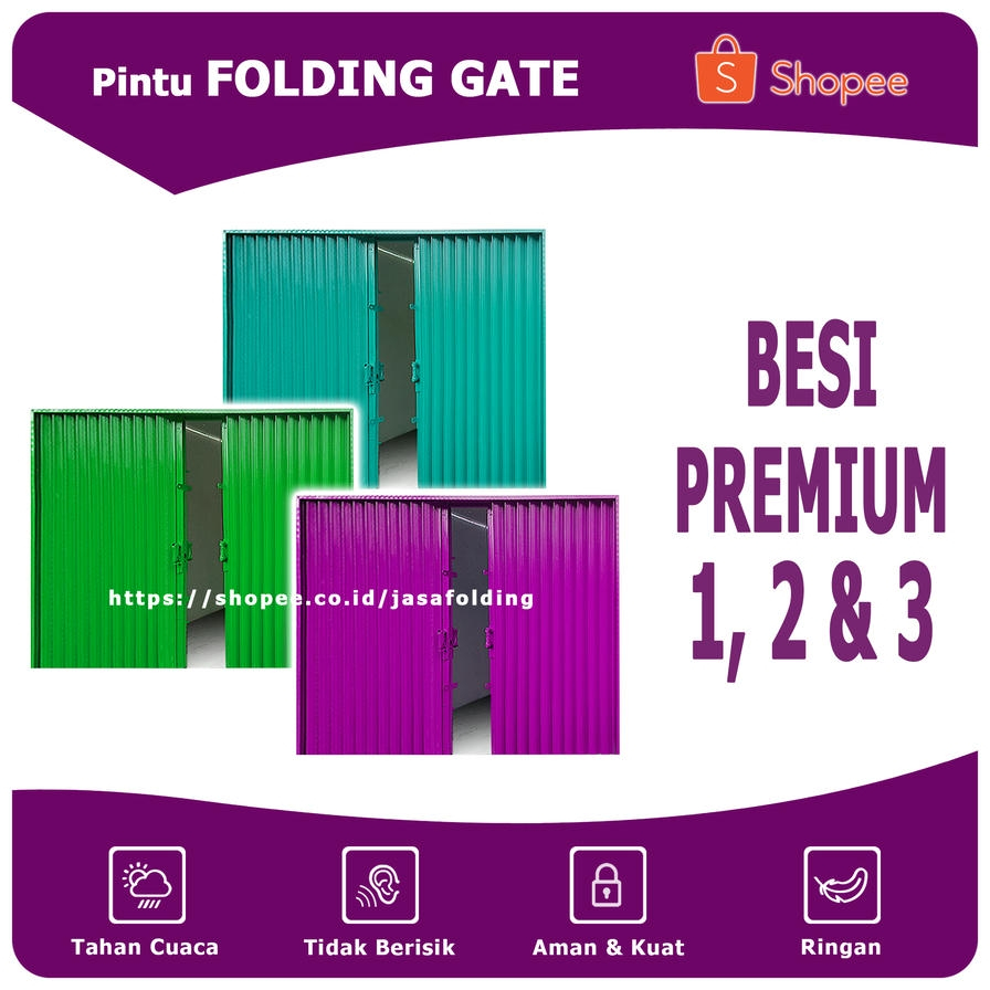 Jual Besi Premium - Pintu Folding Gate Rolling Door Harmonika Garasi ...