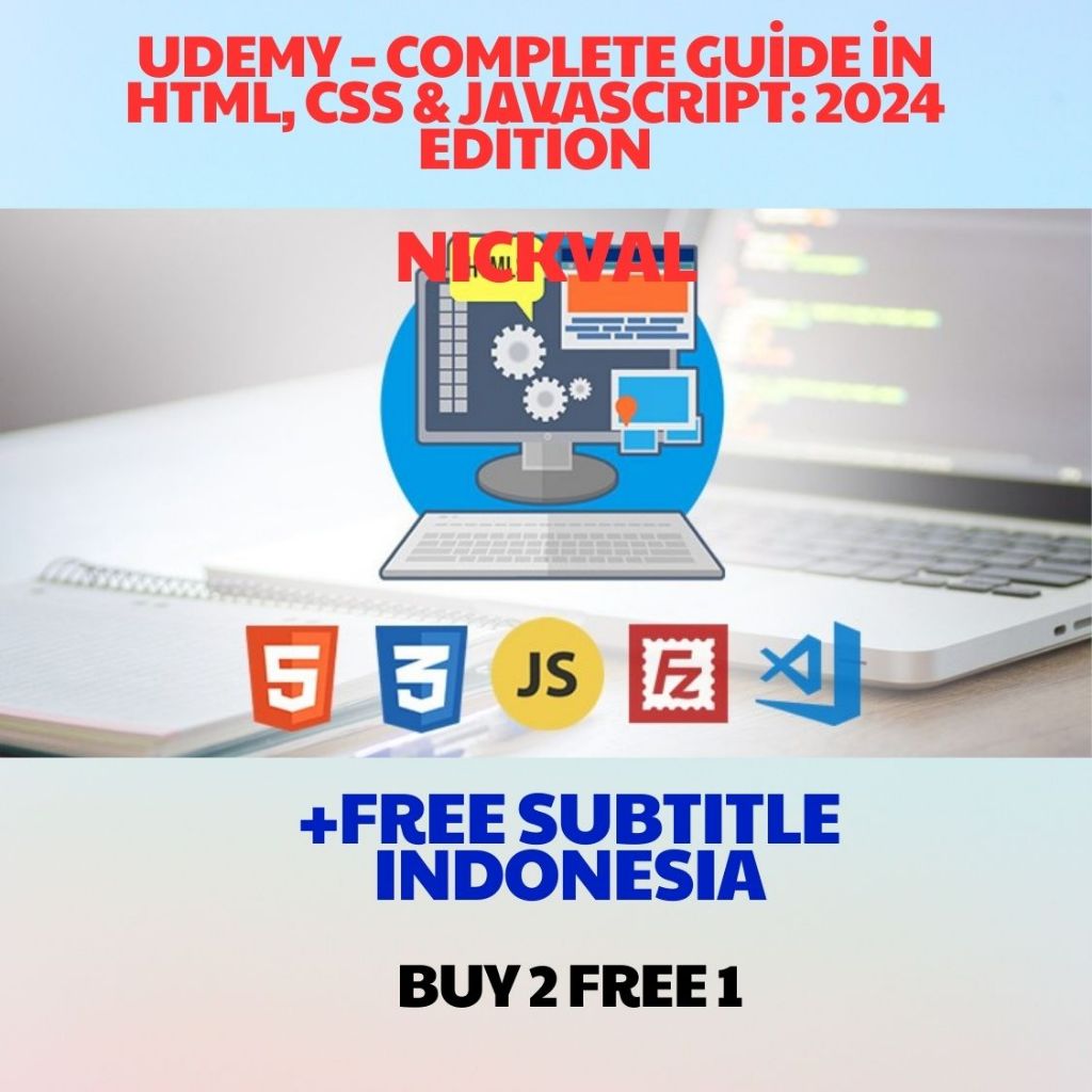 Jual Udemy – Complete Guide in HTML, CSS & JavaScript: 2024 Edition ... Jual Udemy – Complete Guide in HTML, CSS & JavaScript: 2024 Edition ...