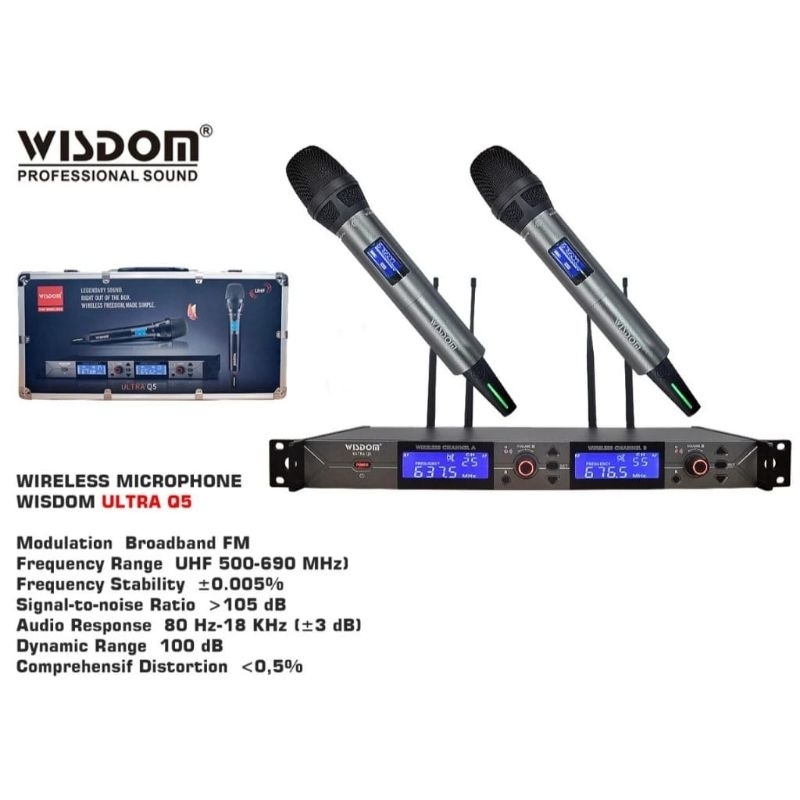 Jual Mic Wireless Wisdom Ultra Q5 New Original | Shopee Indonesia