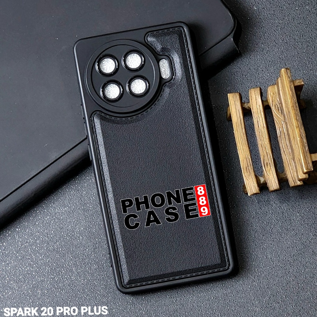 Jual Tecno Spark 20 Pro Plus Case Leather Pro Black Case Black Tecno Spark 20 Pro Plus Shopee