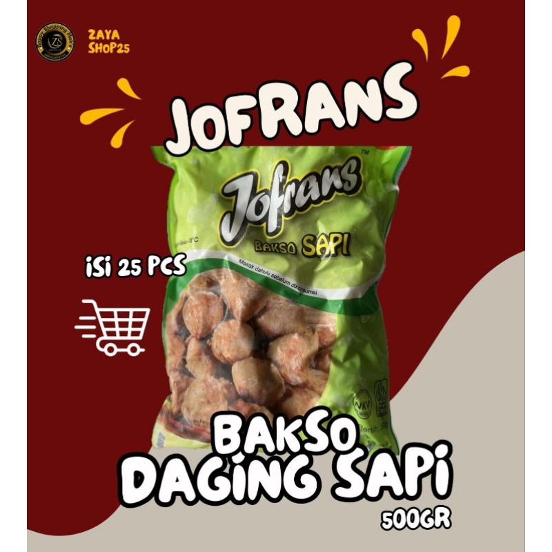 Jual JOFRANS BAKSO DAGING SAPI 500gr (isi 25pcs) | Shopee Indonesia