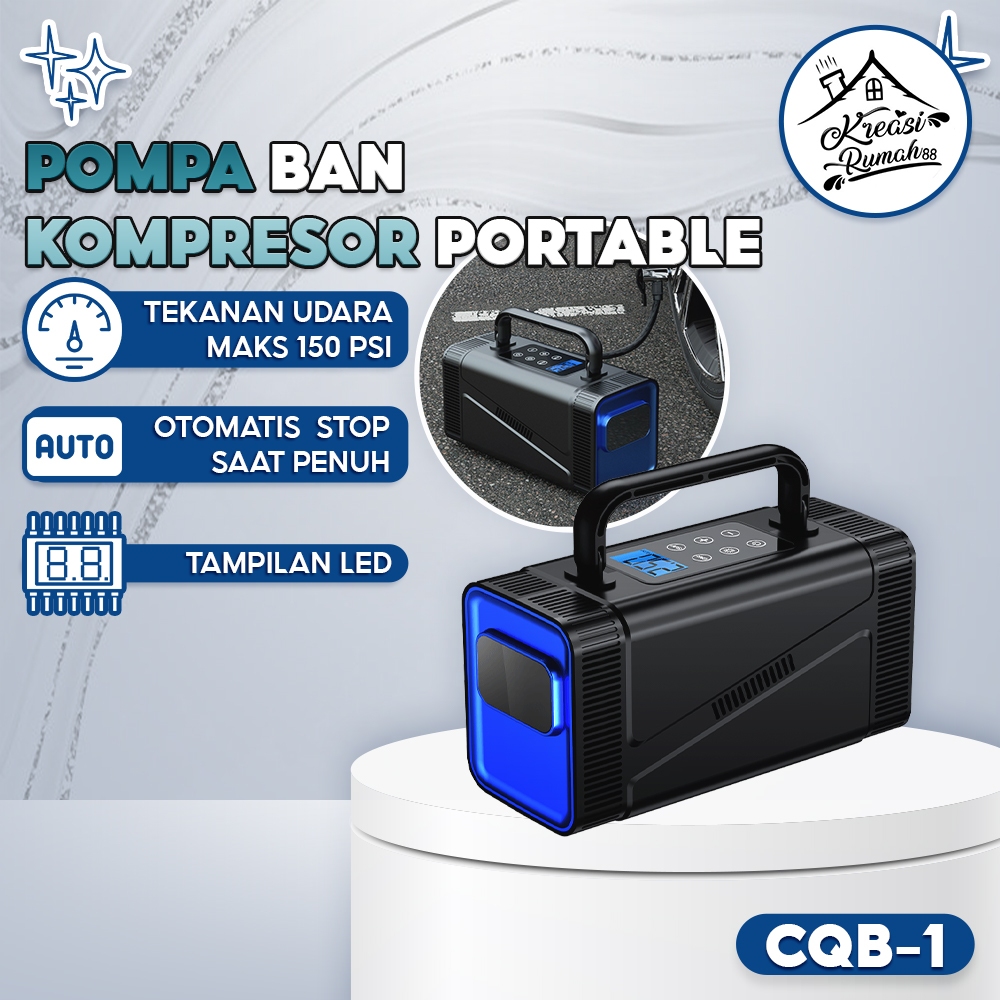 Jual Pompa Ban Mobil Truk Motor Elektrik kompresor Mini Angin Digital ...