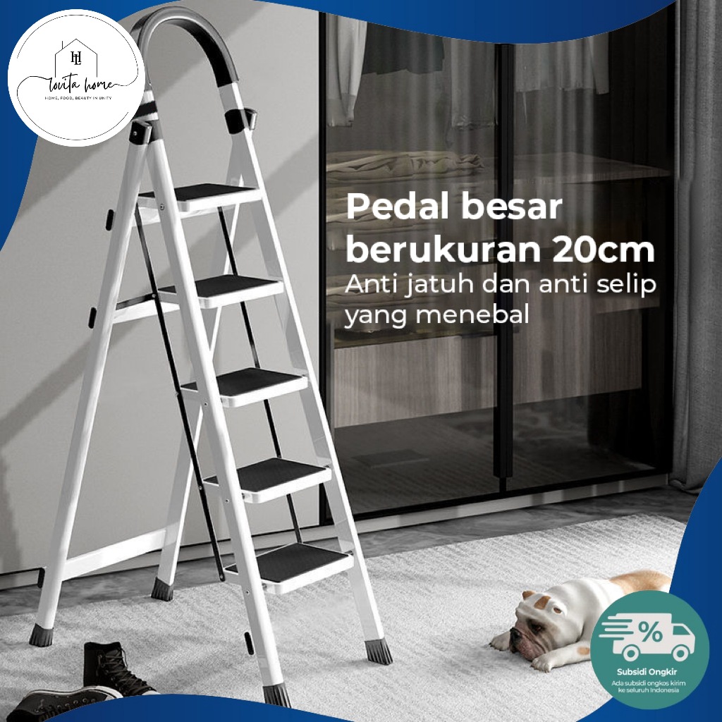 Jual COD - Tangga Besi Lipat KOKOH 7 Tingkat / Tangga 7 Step ...