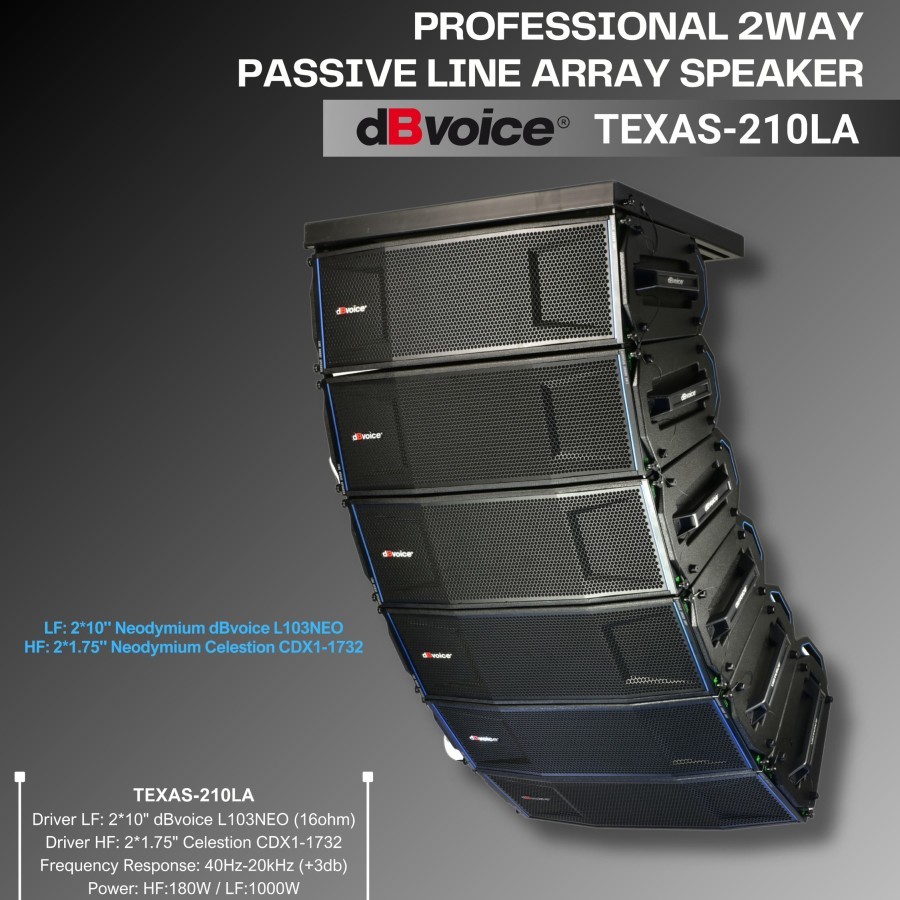 Jual Speaker Line Array Dbvoice TEXAS 210 LA Original 2 x10 inch Array ...