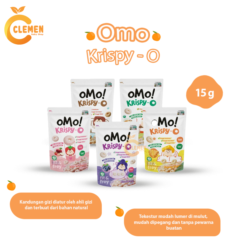 Jual Omo Krispy - O 15gr I Snack Anak dan Bayi | Shopee Indonesia
