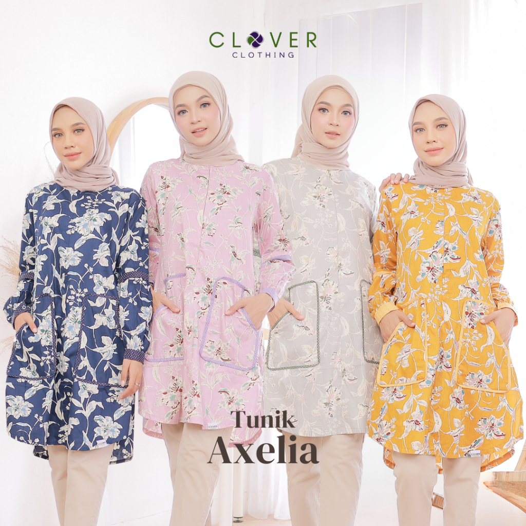 Jual Clover Clothing Tunik Axelia | Tunik Model Terbaru & Terlengkap Tunik Harga Terbaik Tunik ...