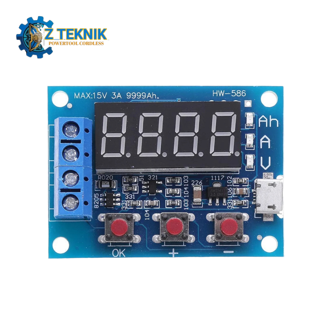 Jual MODUL TESTER KAPASITAS BATERAI HW-586 BATTERY CAPACITY METER ...