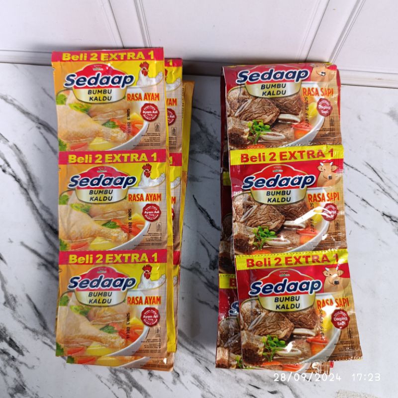 Jual Bumbu Kaldu Sedap Ayam dan Sapi Renteng 9gr | Shopee Indonesia