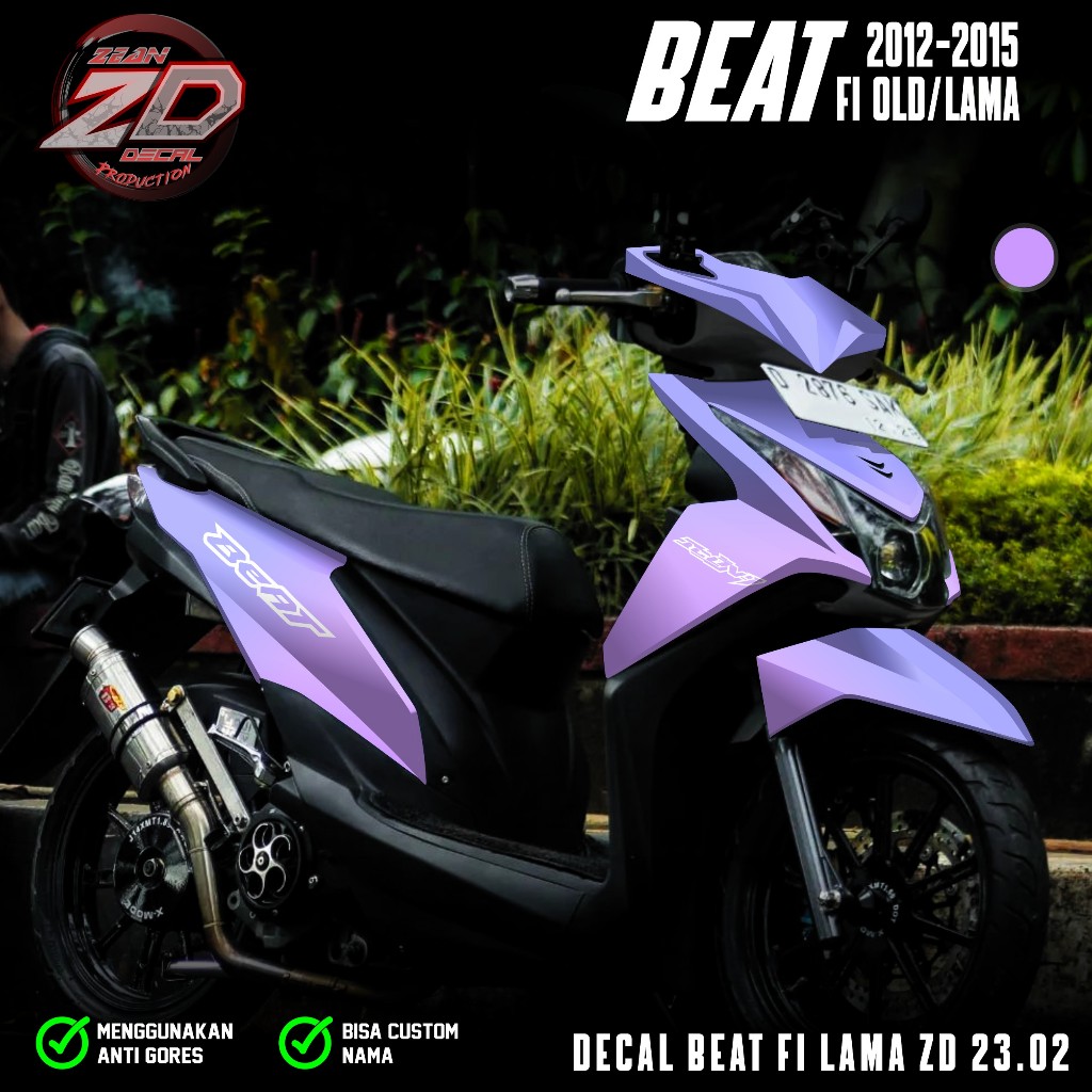 Jual (PROMO COD) TERBARU Decal Sticker Honda Beat FI Lama 2012 2013 ...
