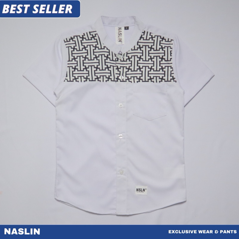 Jual Naslin - Baju Kemeja Koko Anak Laki - Laki Lengan Pendek Usia 4 ...