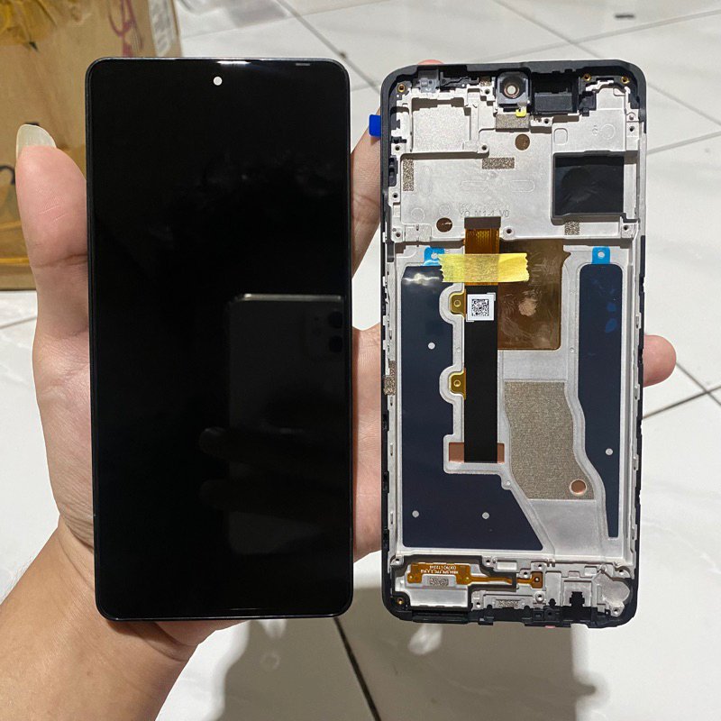 Jual LCD TOUCHSCREEN FULLSET FRAME INFINIX NOTE 30 PRO X678B ORIGINAL ...