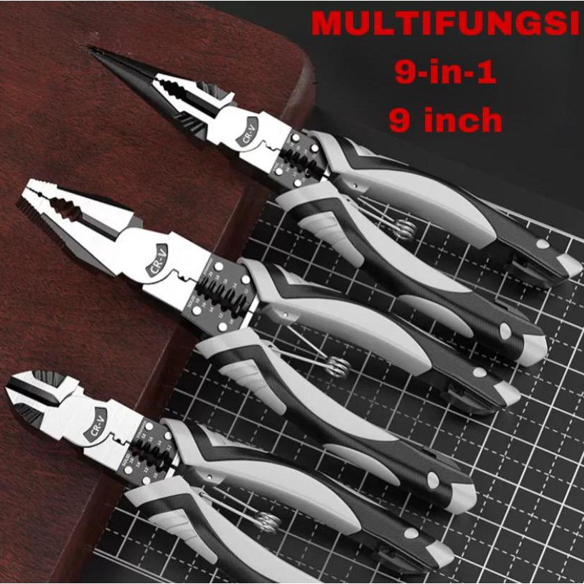 Jual Tang ltifungsi 9 inch CRV KombinasiLancipPotong Wire Cutter Tang ...
