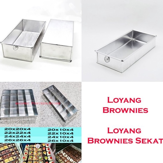Jual Loyang kue Brownies Loyang Persegi Panjang Loyang Cake Loyang ...