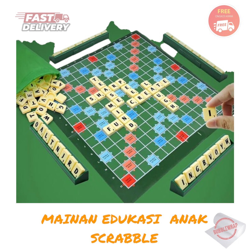 Jual SCRABBLE BOARDGAME / MAINAN SUSUN KATA / MAINAN EDUKASI ...