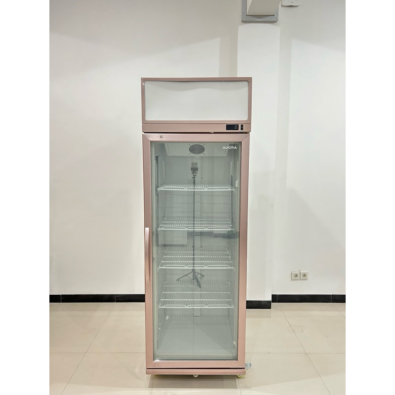 Jual EX-DISPLAY SHOWCASE CHILLER GLASS DOOR AUCMA 500 Liter BERKUALITAS ...