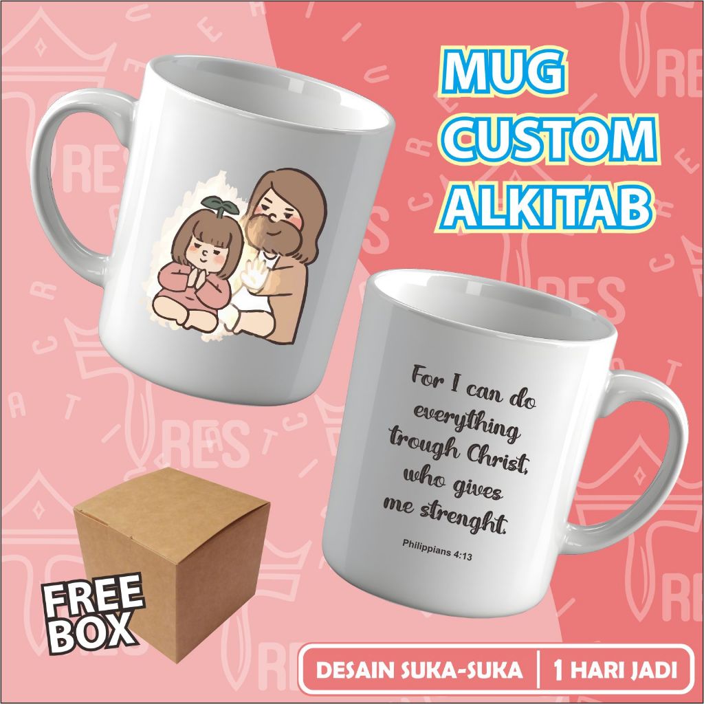 Jual Cetak Mug Ayat Alkitab Tanpa Minimal Order - Bisa Custom | Shopee ...