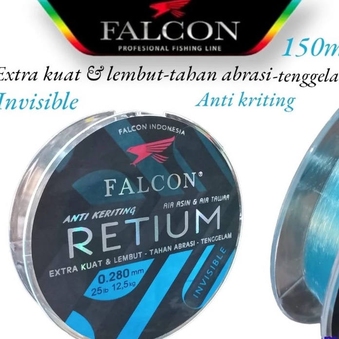 Jual PENAWARAN TERBAIK SENAR FALCON RETIUM 15 METER SENAR PANCING NILON ...