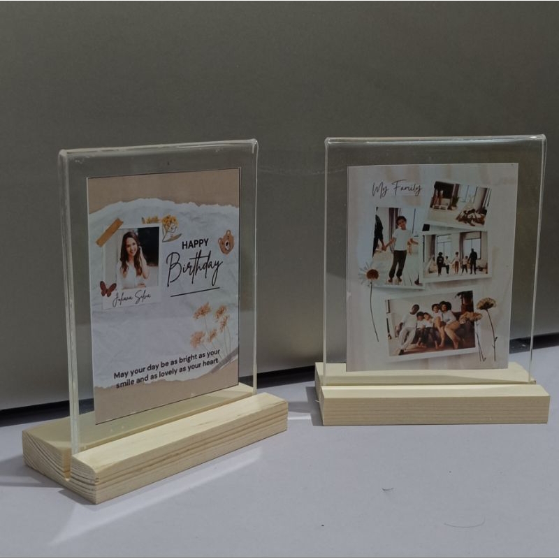 Jual Acrylic Tent Card , wood holder akrilik Genova, akrilik table ...