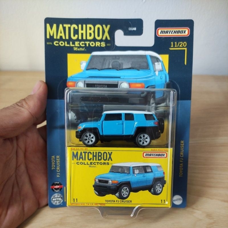 Jual Matchbox Collectors Toyota FJ Cruiser Biru Card Ada Minus | Shopee ...