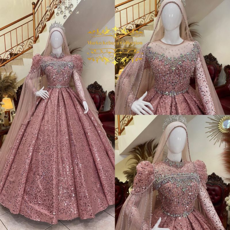 Jual gaun pengantin premium | gaun pengantin mewah | gaun pengantin ...