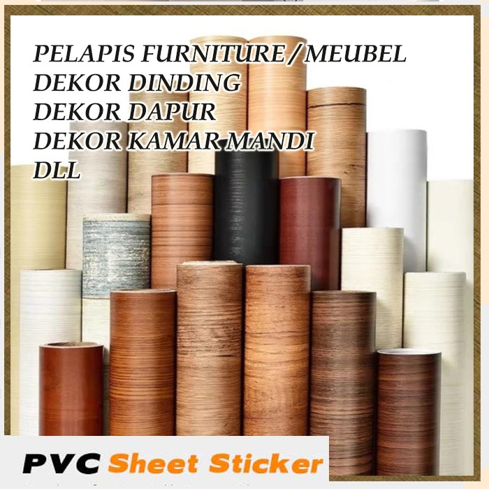 Jual PVC Sheet Sticker Vinyl Motif Kayu / Marmer Seri FS Interior Film ...