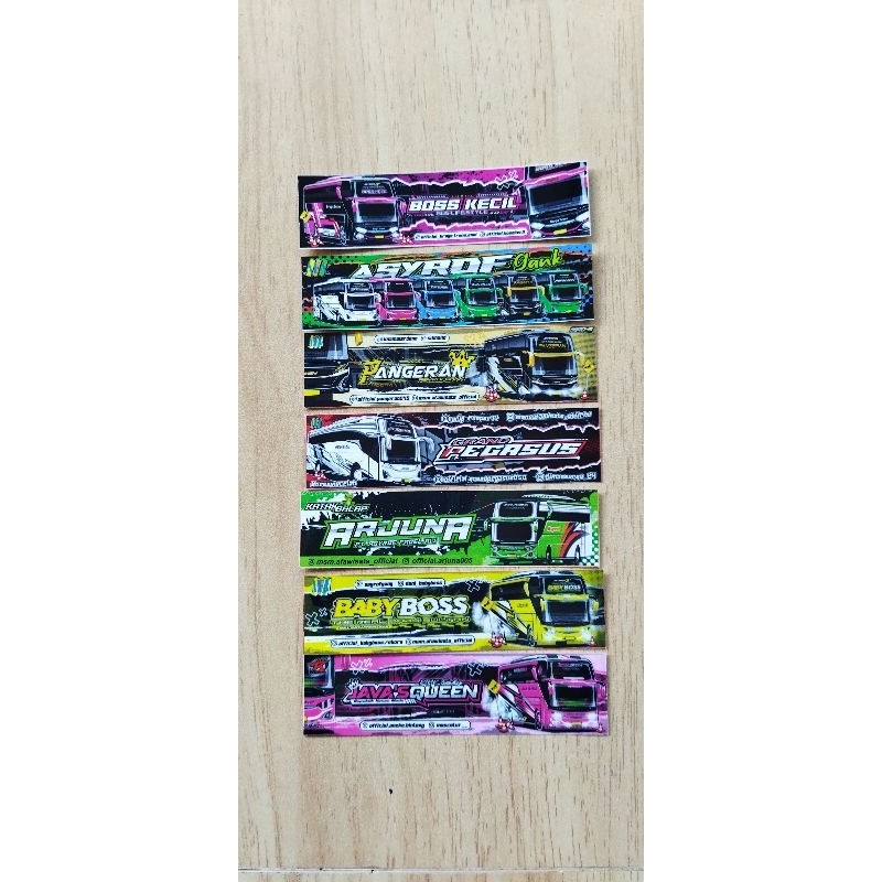 Jual sticker bus basuri telolet asyrof gank | Shopee Indonesia