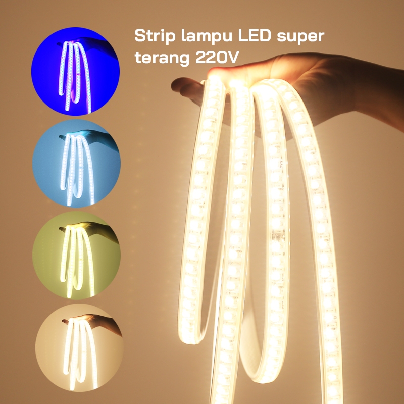 Jual Lampu Strip LED 3-30Meter dengan Steker 220V Dekorasi Lampu Latar ...