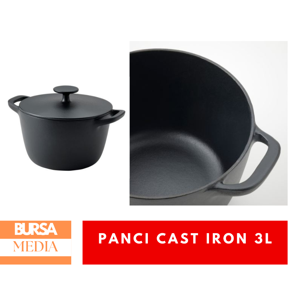 Jual Panci Besi Tuang Dgn Tutup Pot With Lid Enamelled Cast Iron Matt ...