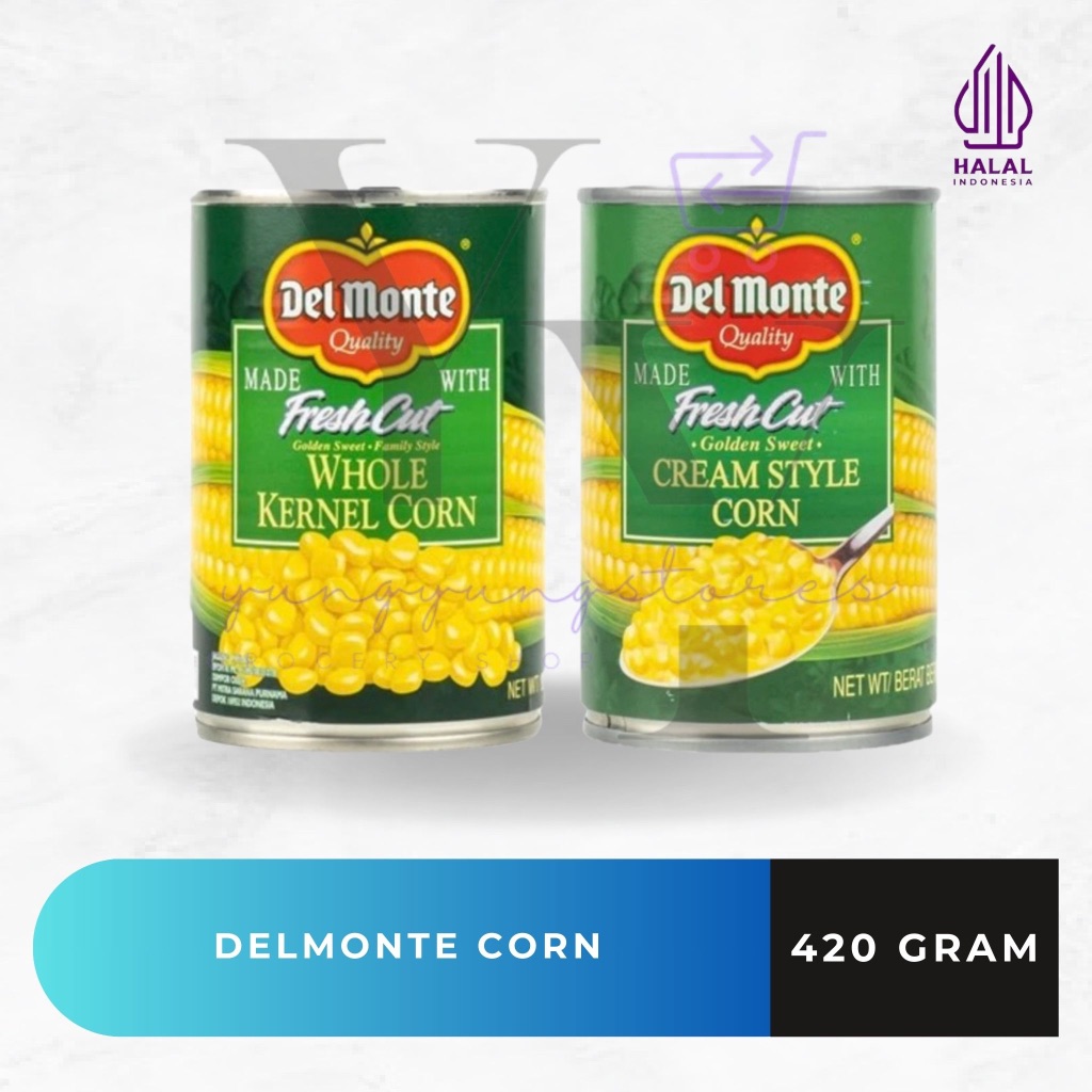 Jual Delmonte Whole Kernel Corn / Cream Style Corn / Jagung Kaleng ...