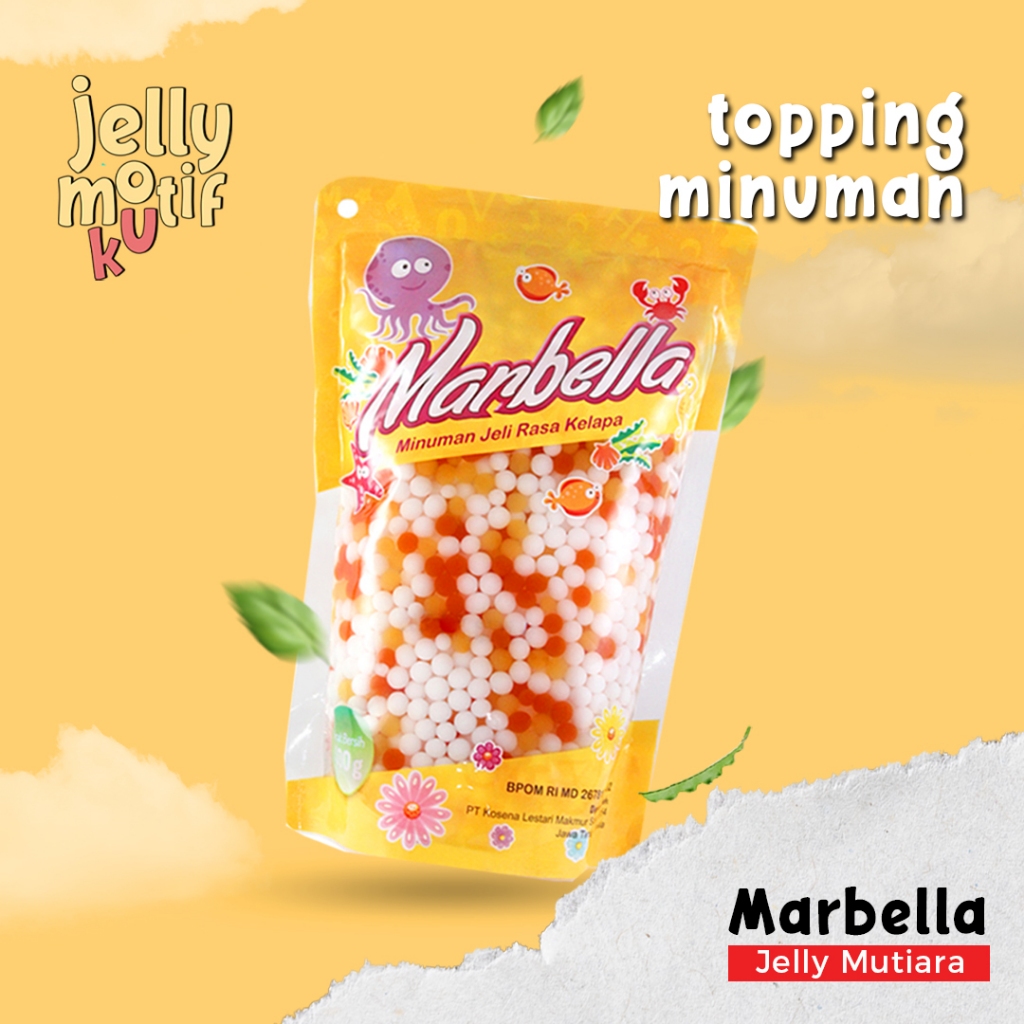 Jual Topping Minuman Jelly Motif Mutiara Marbella 500gr | Shopee Indonesia
