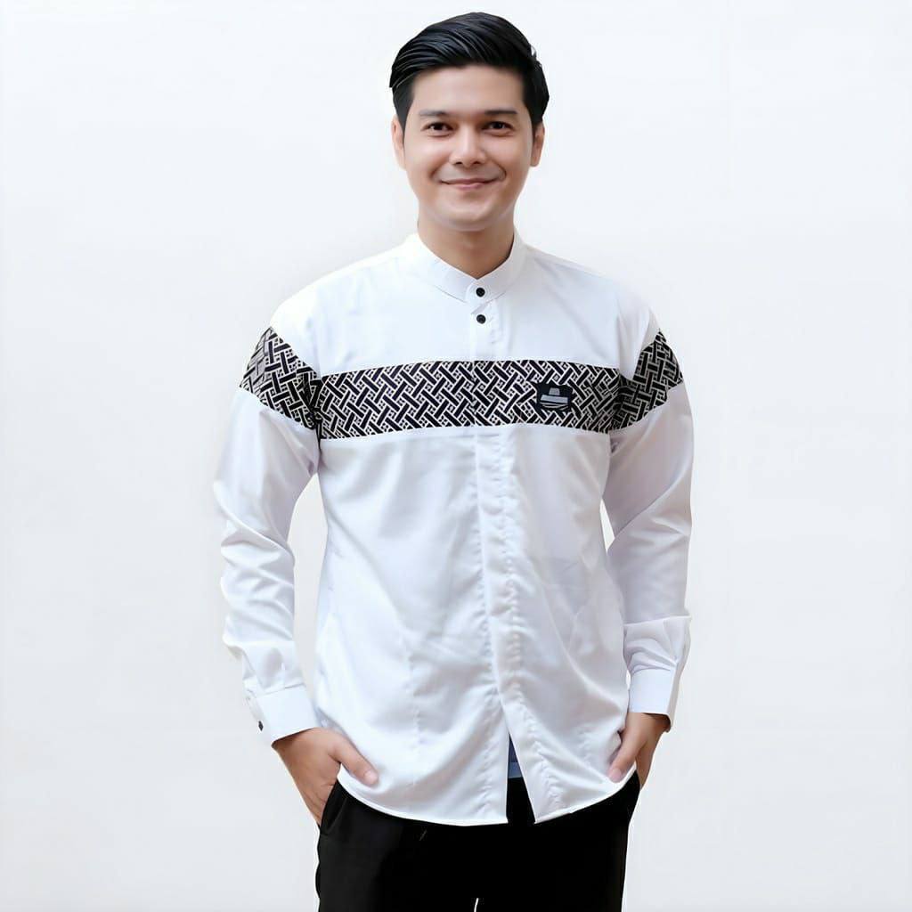 Jual Baju Koko Dewasa Baju Koko Motif Kobata Bahan TOYOBO M L XL XXL ...