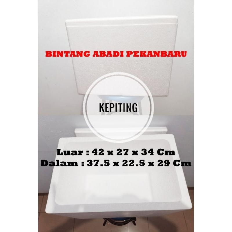 Jual Sterefoam Box Es Gabus Styrofoam KEPITING 14 Liter Tebal Ice Box ...
