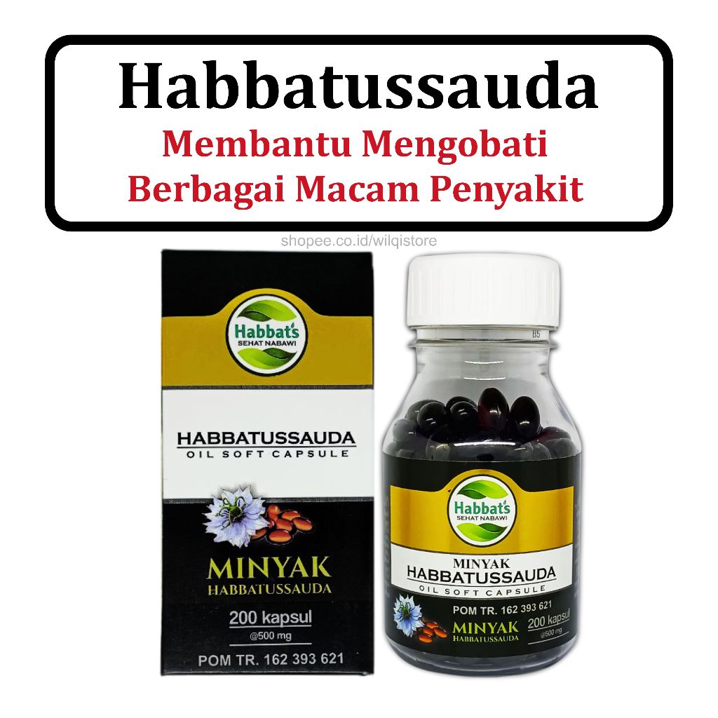Jual Habbatussauda Oil Soft Capsule 100 200 Kapsul Original Habbats ...