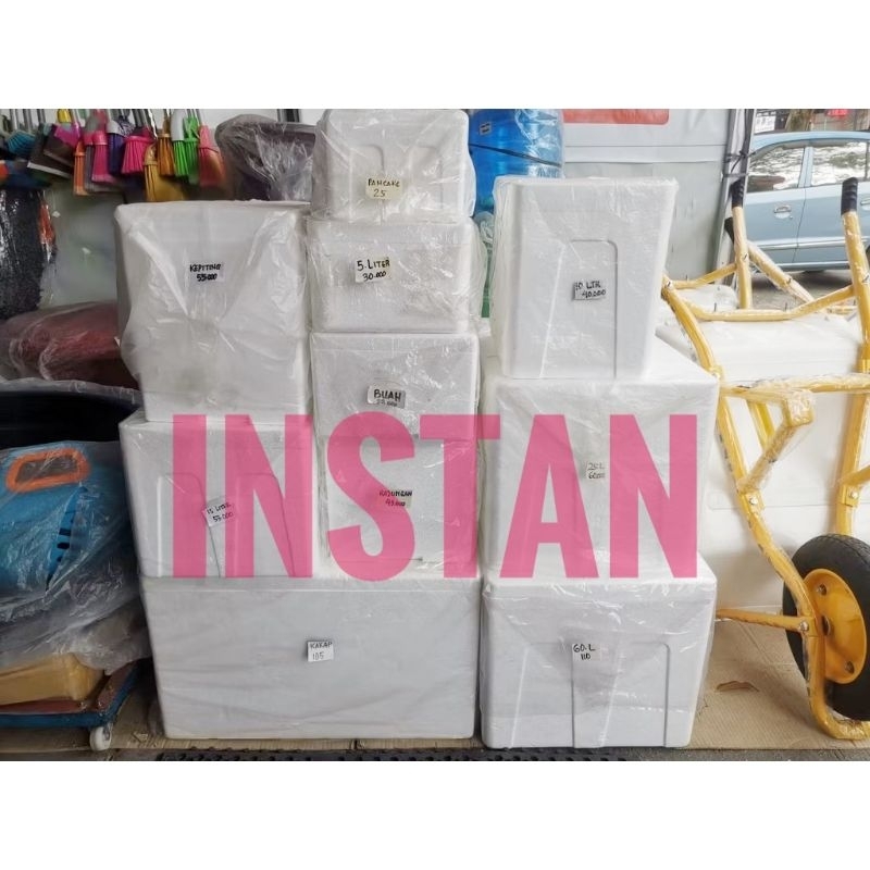 Jual INSTAN Sterefoam Box Es Gabus Styrofoam Ice Box / Box Ikan / Box ...