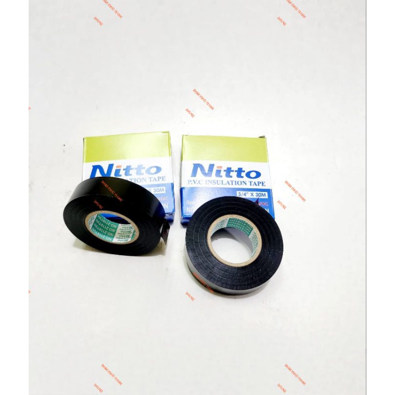 Jual Isolasi Listrik Hitam NITTO / Isolasi Kabel Listrik Original Tape ...