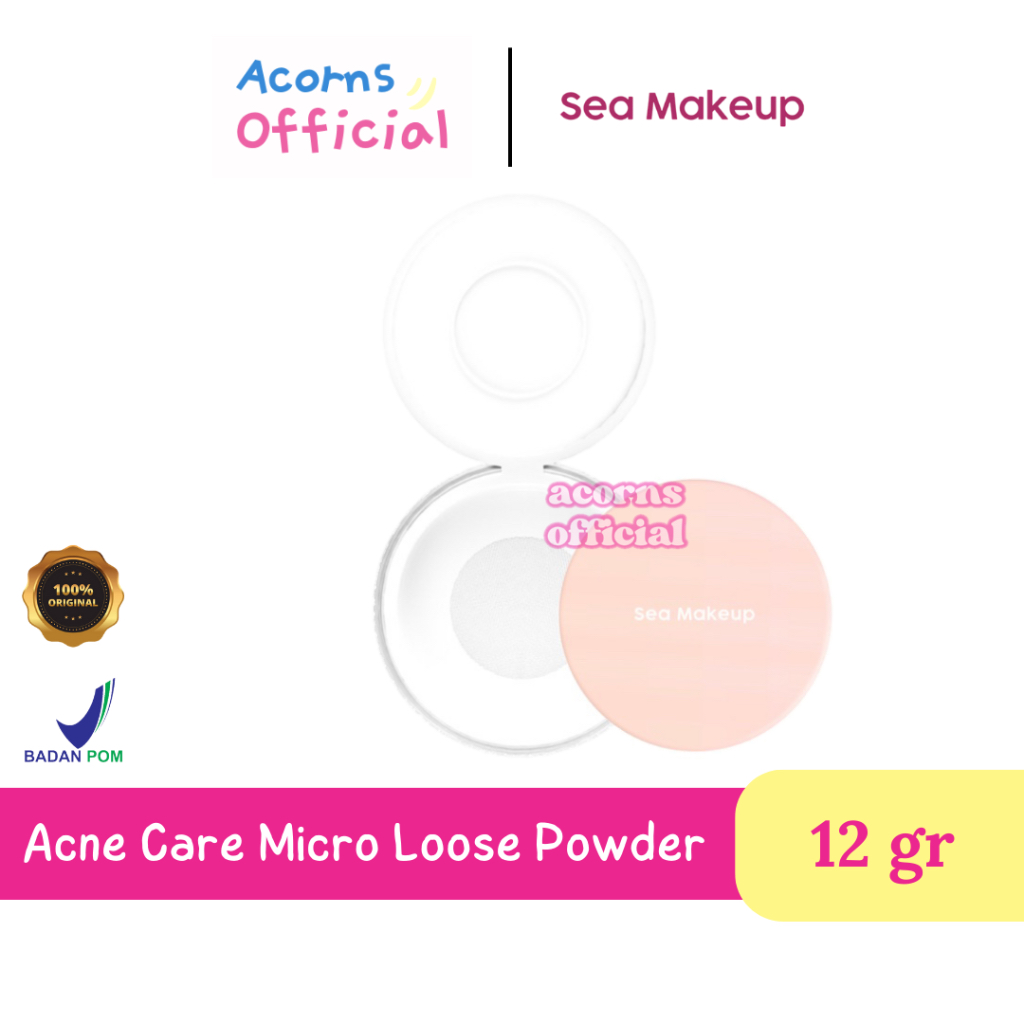 Jual Sea Makeup Acne Care Micro Translucent Setting Powder Loose Powder ...