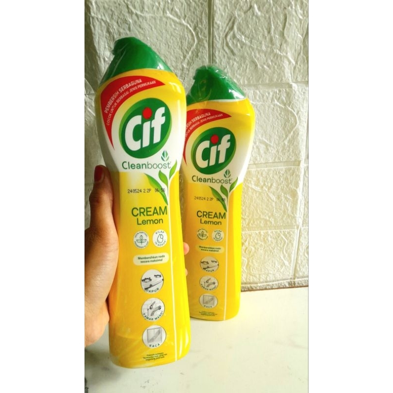Jual CIF Cream Pembersih Serbaguna Lemon 660g | Shopee Indonesia
