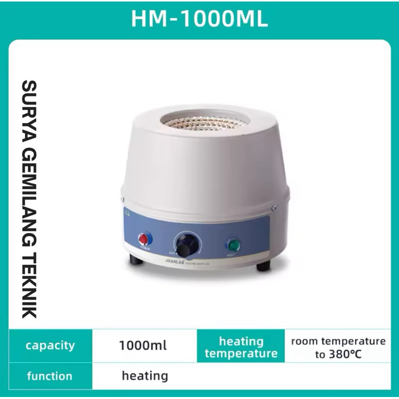 Jual Heating Mantle 1000 ml Joanlab Electric Lab HM Mixer Stirrer ...
