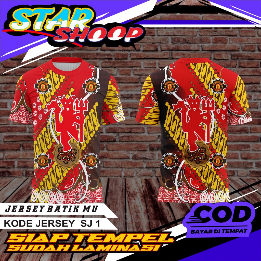 Jual JERSEY BATIK MU NEW VARIASI TERBARU ( FULL PRINT ) | Shopee Indonesia