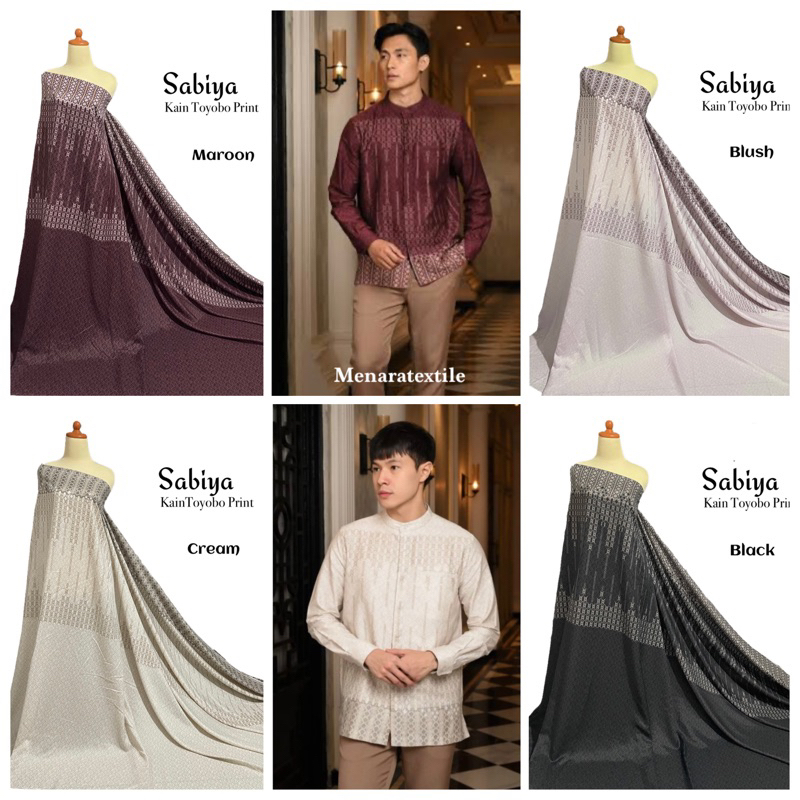 Jual Bahan Kain katun Toyobo Print motif Sabiyaa Etnik batik mewah ...