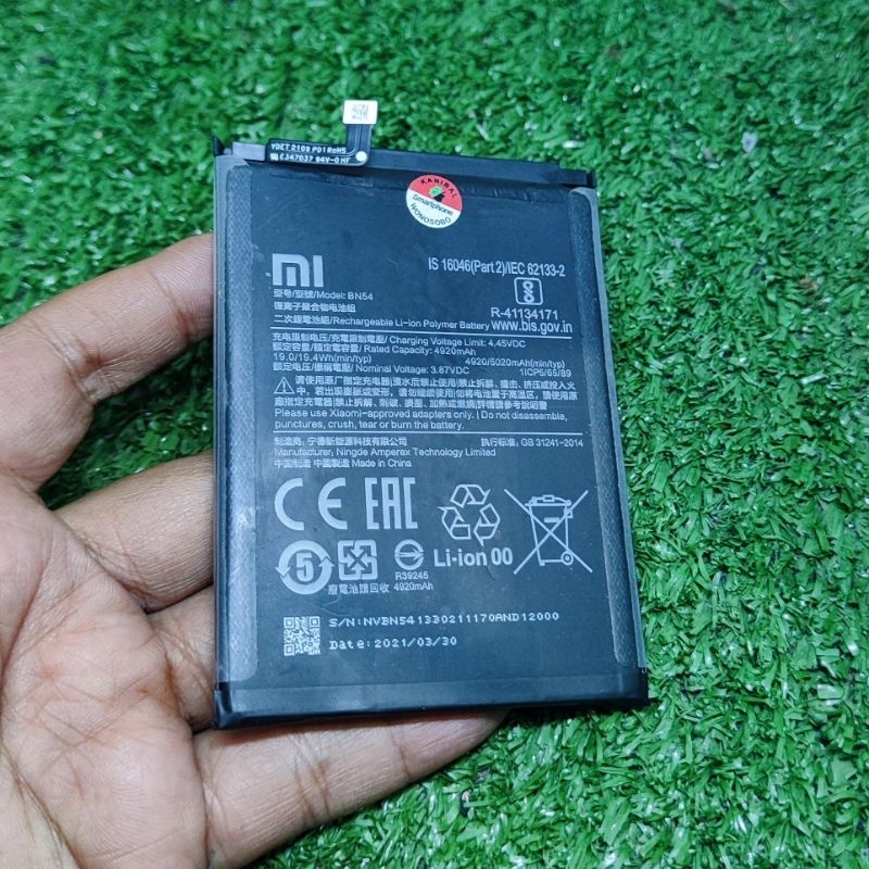 Jual Original Baterai Redmi Note 9 - Batre Model BN54 - Orii Copotan ...