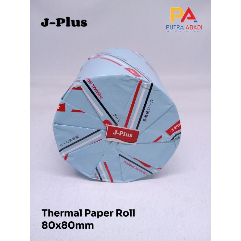 Jual Satu Roll J-Plus Kertas Kasir Thermal Register Roll 80x80mm ...