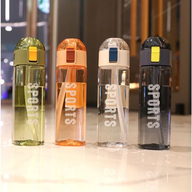 Jual Botol minum sport 650 ML BPA free material food grade ada sedotan ...