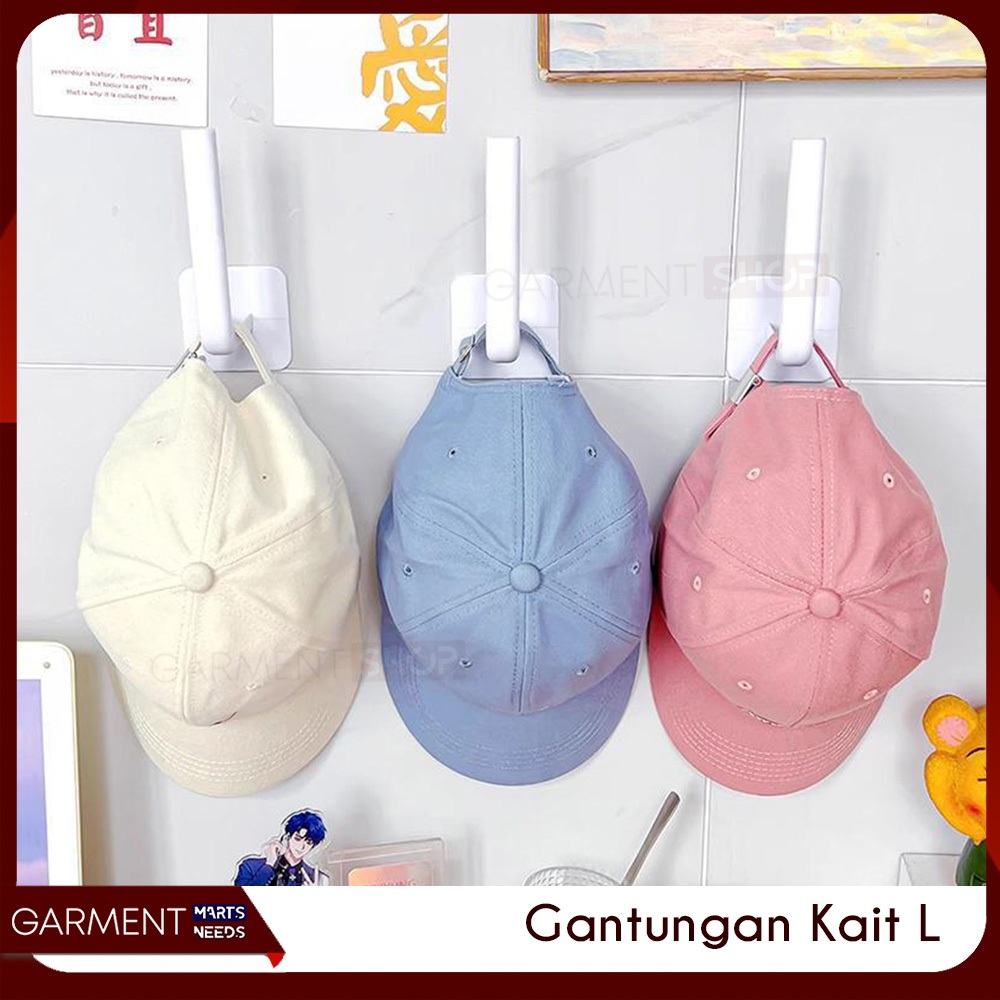 Jual Gantungan Topi Tempel Hanger Organizer Penyimpanan Topi Kunci ...