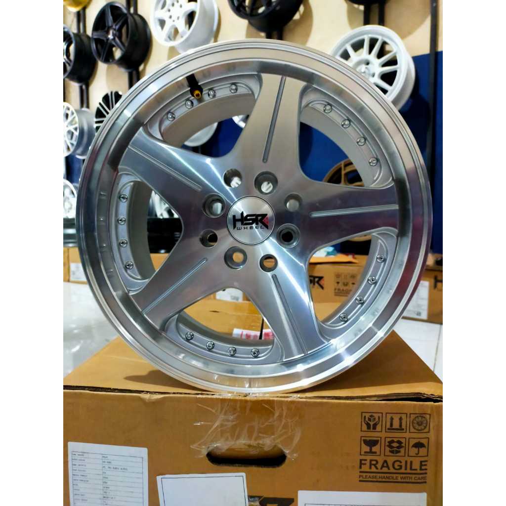 Jual Velg mobil Racing Model palang bintang 5 Type ANAMBAS HSR Ring 15 lebar 7/85 Holle 8X100 ...