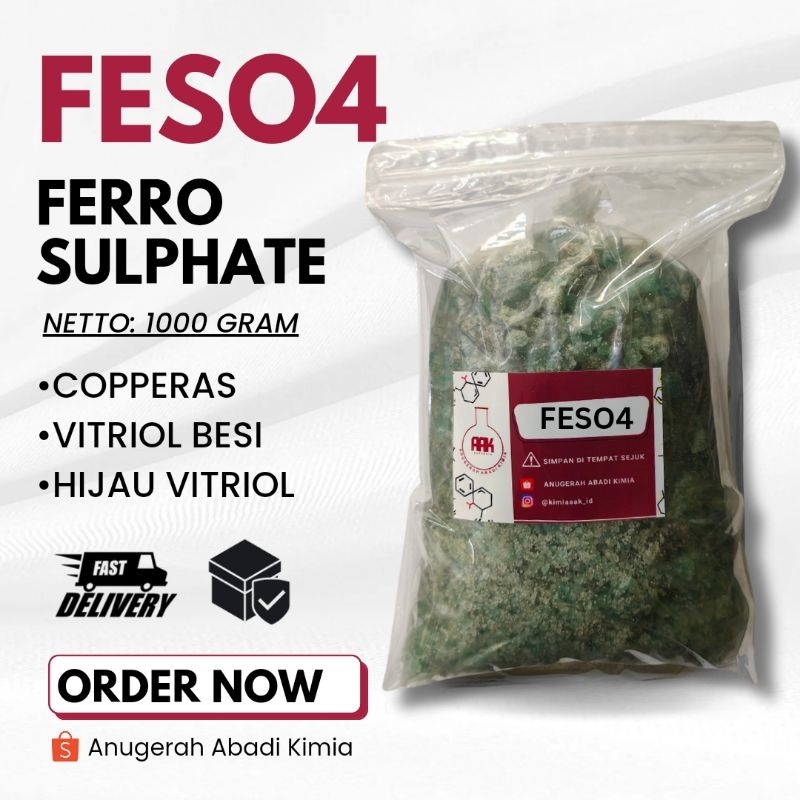 Jual FeSO4/ Ferro Sulphate/ Fero Sulfat/ Besi ii Sulfat/ Tunjung 1KG ...