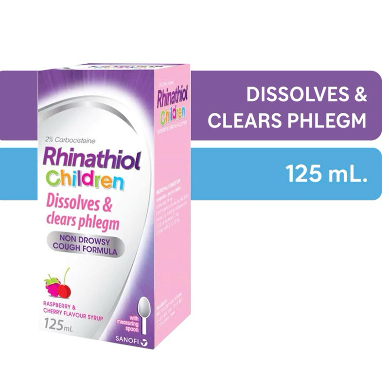 Jual Rhinathiol Children Dissolves & Clears Phlegm Syrup 125ml EXP 2026 ...