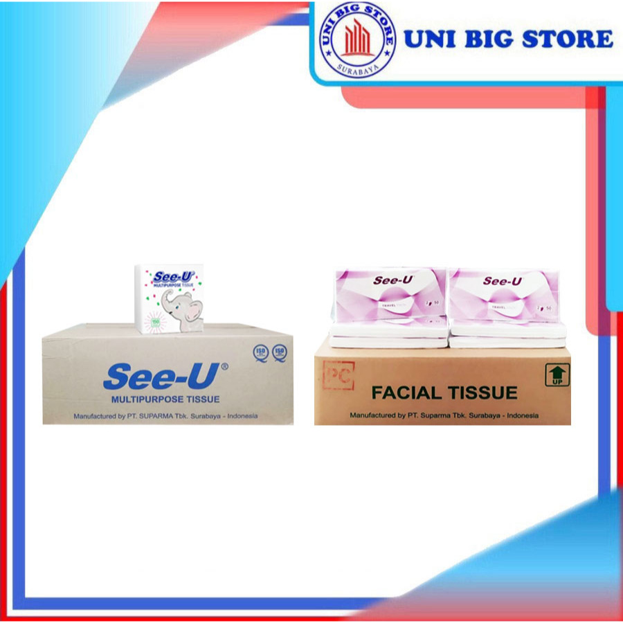 Jual SEE-U See U SeeU Tissue Pop Up Gajah 150 Sheets DUS 48 pcs Tisu ...