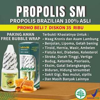 Jual Paket Propolis Brazil SM Kemasan Baru Dari Walatra Propolis Brazil ...